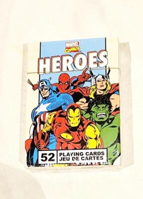 New Marvel Comic Heroes Illustrated 52 Playing Cards - Sealed | eBay