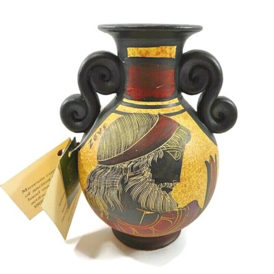 Ancient Greek Vase Zeus Museum Reproduction Hellenic Handcrafted ...