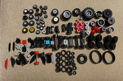 Lot of 100+ LEGO Wheel Axel Rim Rubber Wheel Replacement Parts | eBay