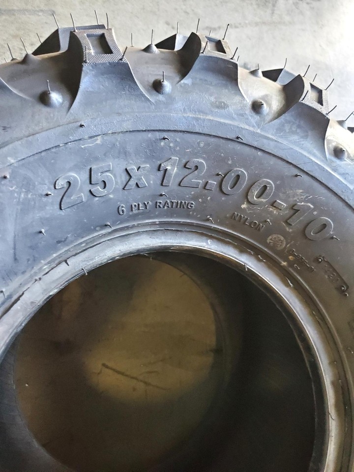 Deestone Mud Crusher ATV Single Tire 25x12.00-10 6 Ply 25x12-10 DOT ...