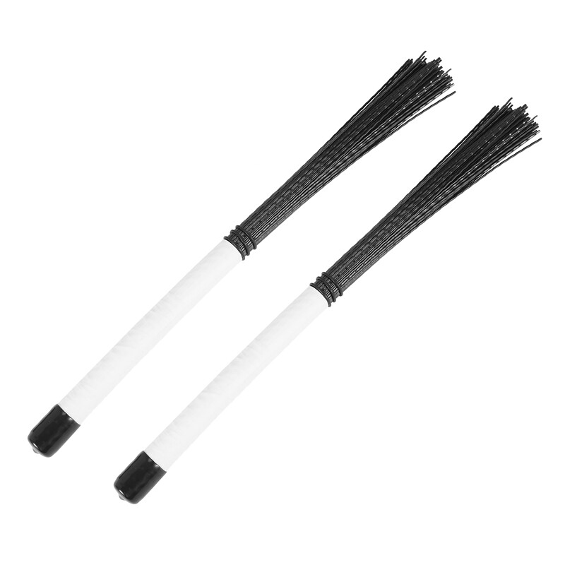 1X(2Pcs Cajon Brush Telescoping Drum Brushes Nylon Sticks Percussion ...