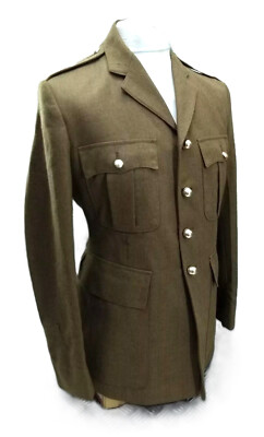 British No2 Dress FAD Jacket All Ranks Army Style Tunic w Buttons Size ...