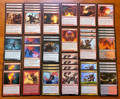 SMASH 'EM! * Minotaur Black Red Custom 60 Card Aggro Magic MTG Deck ...
