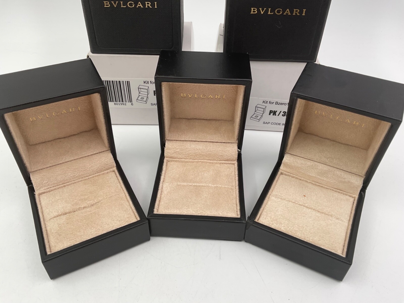 BULGARI EMPTY JEWELRY BOXES PENDIENTES ANILLOS ETC,….ORIGINAL LEADER ...