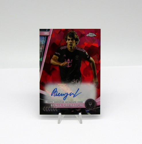 2024 Topps MLS Chrome Sapphire Red Autograph 1/5 Benja Cremaschi Inter ...