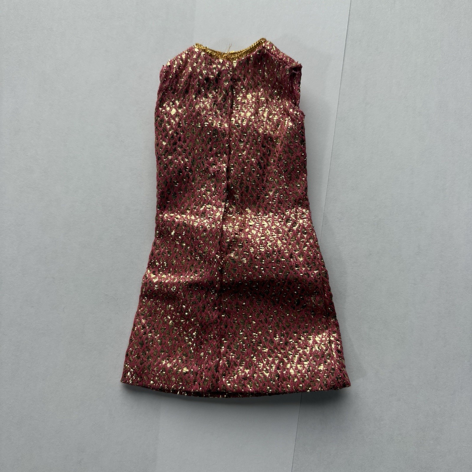 Vintage Barbie 1488 Velvet Venture - Gold & Pink Brocade Dress - 1969 ...