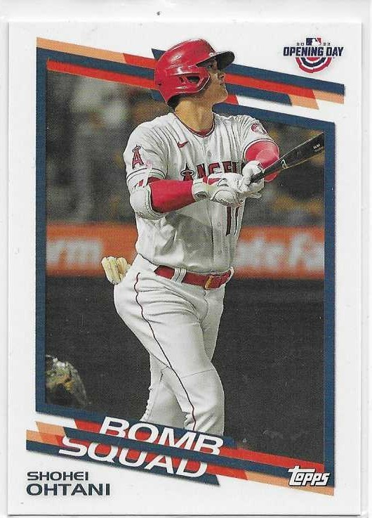 2022 Topps Opening Day Bomb Squad Shohei Ohtani Angels/Dodgers DH/P #BS ...