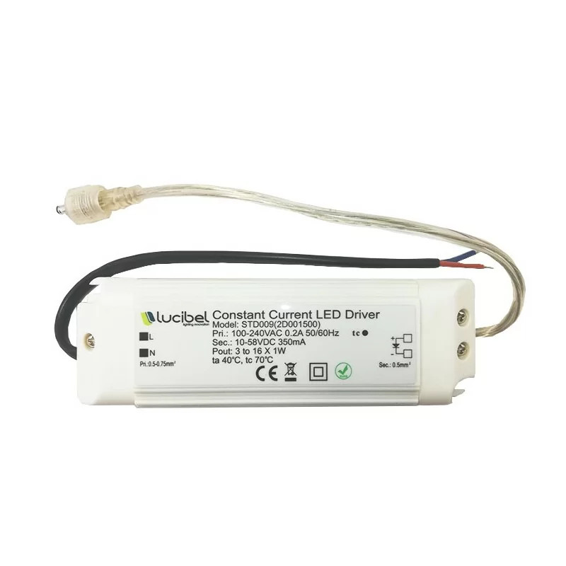 Lucibel STD009 LED Driver from 3 to 16W 350mA | eBay