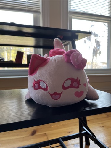 Aphmau Mystery MeeMeows Large 11" KC Cake Cat Pink Classic Plush Kitty ...