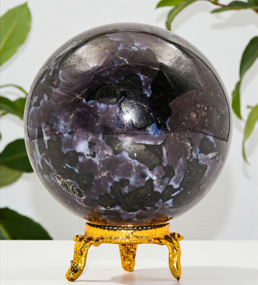 A+ INDIGO GABBRO Crystal Sphere Healing Metaphysical Stone Decor Gift ...
