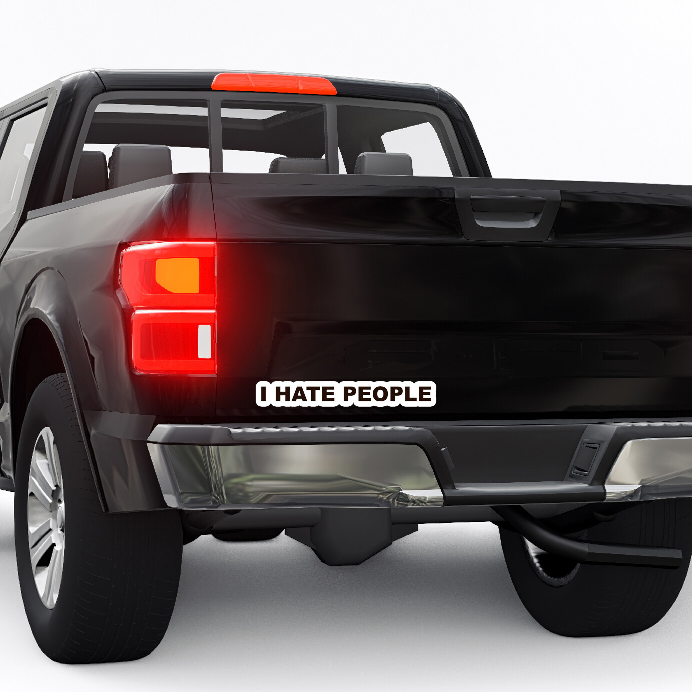 Funny ' I HATE PEOPLE ' Vinyl Sticker Decal Car Window Truck Wall ...