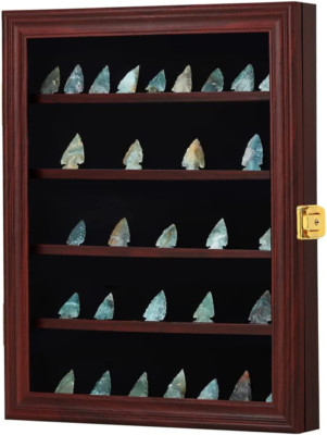Arrowhead Display Case - Native American Arrowhead Shadow Box Wall ...