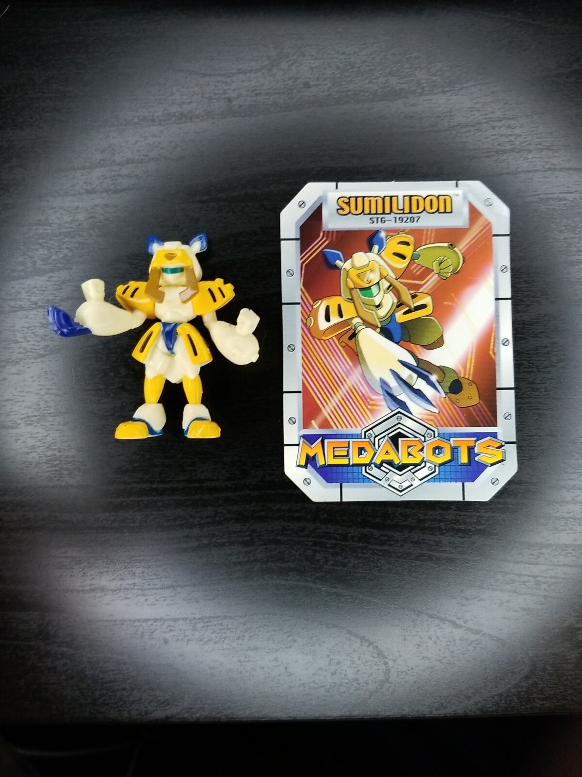 2001 Medabots Robattle 2.5" Metallic Sumilidon Medabot w/ Card Figure ...
