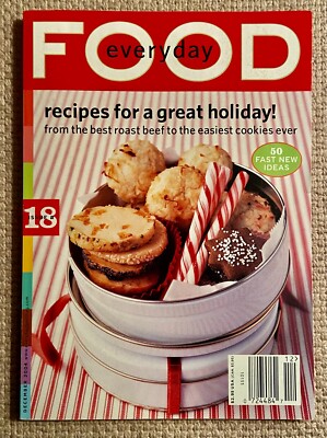 Everyday Food Magazine December 2004 Christmas Recipes Martha Stewart ...