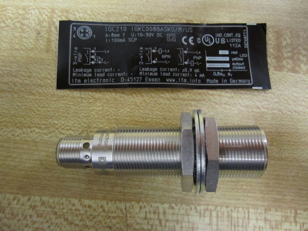 IFM IGKC008BASKG/M/US-104-DRS/2LED Sensor IGC210 | eBay