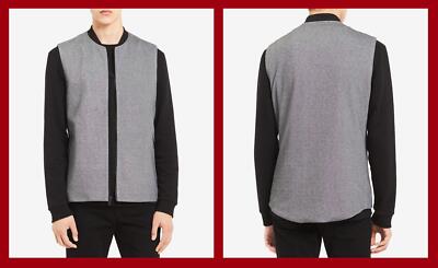 Calvin Klein ~ Slim Fit Full Zip Pique Vest Men's Size Small $128 NWT ...