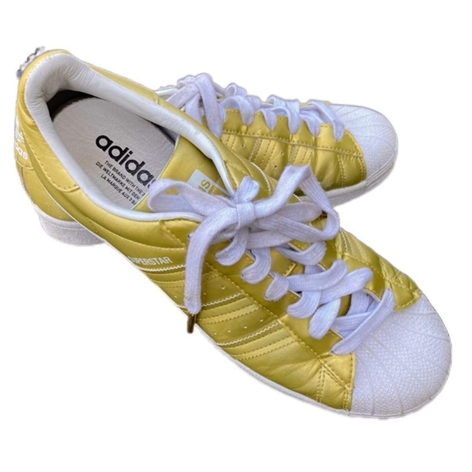 ADIDAS Superstar Metallic Gold Sneakers | eBay