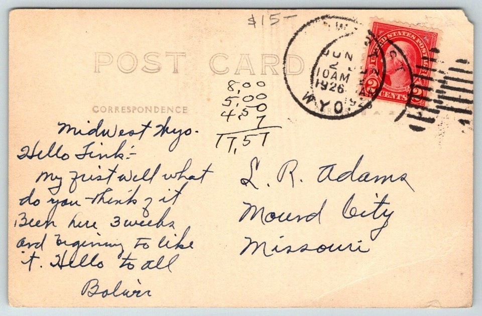 RPPC Wyoming Oil Well Postcard | eBay