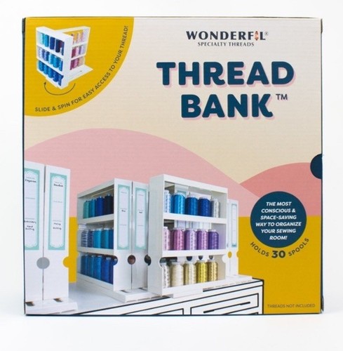 THREAD BANK STORAGE HOLDS 30 SPOOLS WONDERFIL SPECIALTY THREADS | eBay