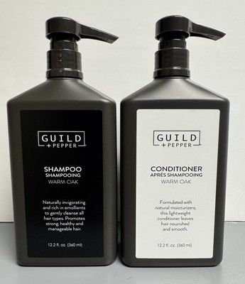 2 PACK Guild + Pepper Warm Oak Shampoo & Conditioner Combo Set Bundle ...