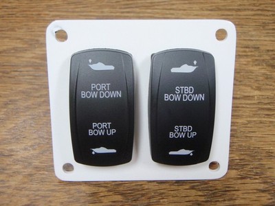 TRIMTABS ROCKER SWITCH PANEL FITS BOAT LEVELER INSTA TRIM PSC21WH WHITE ...