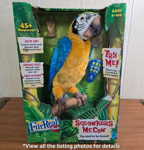 FurReal Friends Squawkers McCaw 16" Remote Controlled Interactive ...