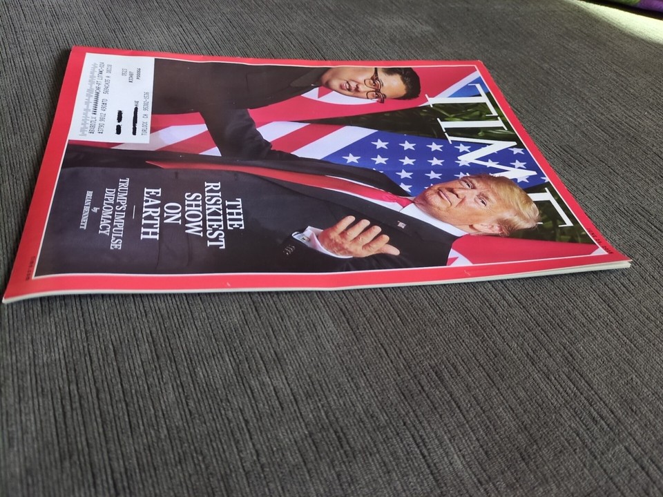 Time Magazine June 25, 2018- Donald Trump, Kim Jong-Un- Riskiest Show ...