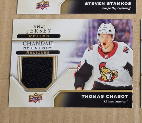 2019-20 Upper Deck Tim Hortons NHL Jersey Relics #J-TC Thomas Chabot ...