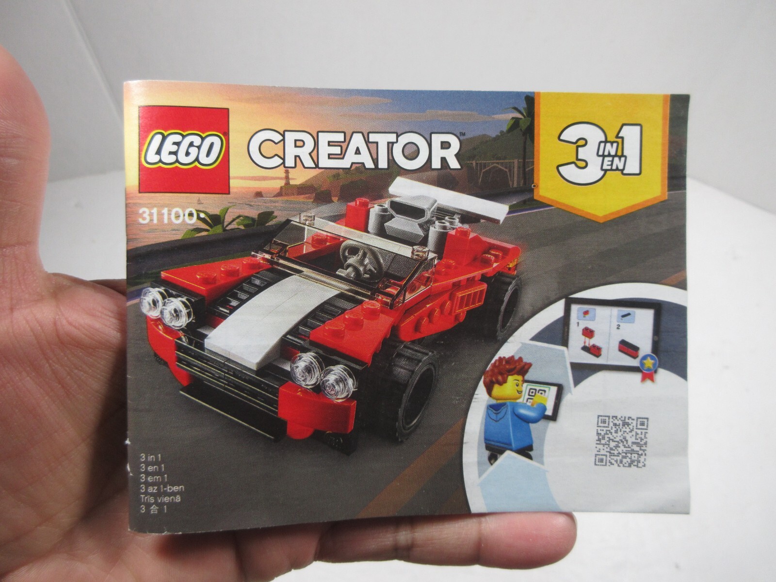 2020 LEGO 31100 Creator 3 in 1 Sports Car Toy instruction manual only ...