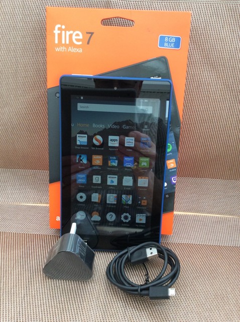 Amazon Fire 7 8GB, Wi-Fi, 7" Tablet - Blue - 53-005759 for sale online ...
