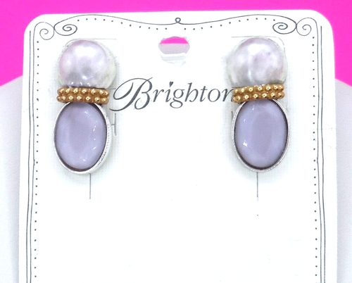 Brighton Venus Sol E Luna Two-Tone Lilac Post Earrings New $98 Jewelry ...