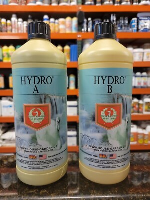 House & Garden Base Nutrients Combo 1 Quart - 32 Fl. Oz. Each, Hydro A ...