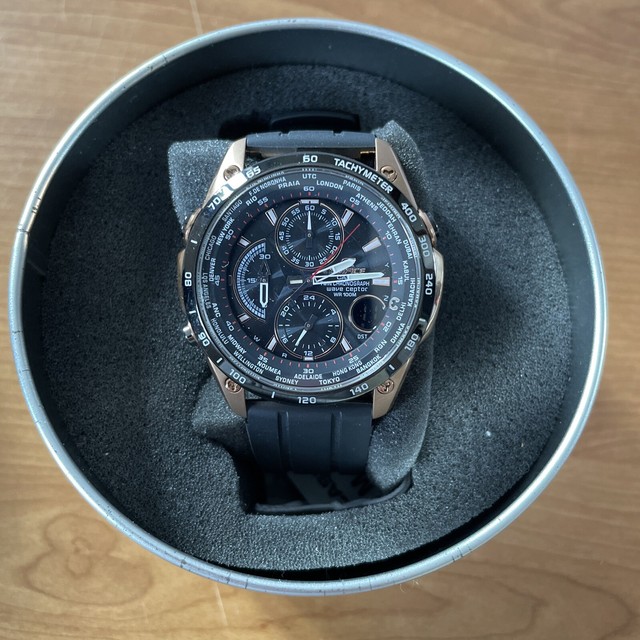 CASIO EDIFICE EQW500-5041 WAVECEPTOR BOXED FULLY WORKING CALIBRATED ...