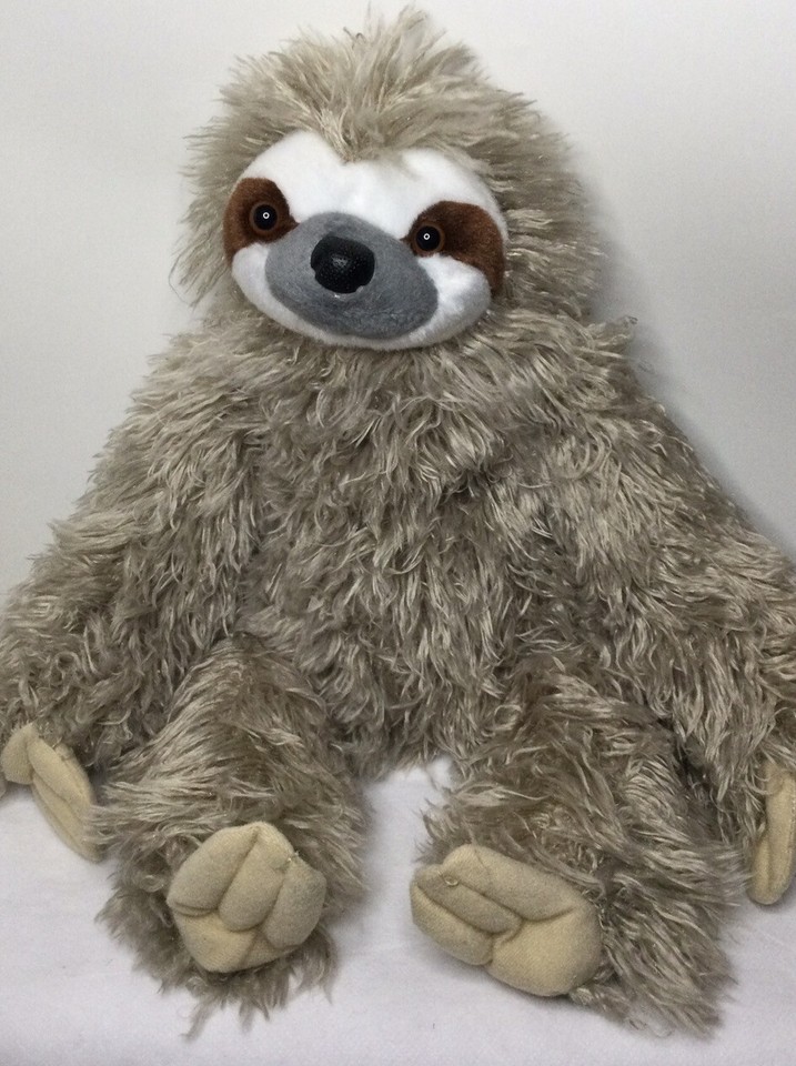 Wild Republic Three Toed Sloth Floppy Plush 16” Realistic Stuffed ...