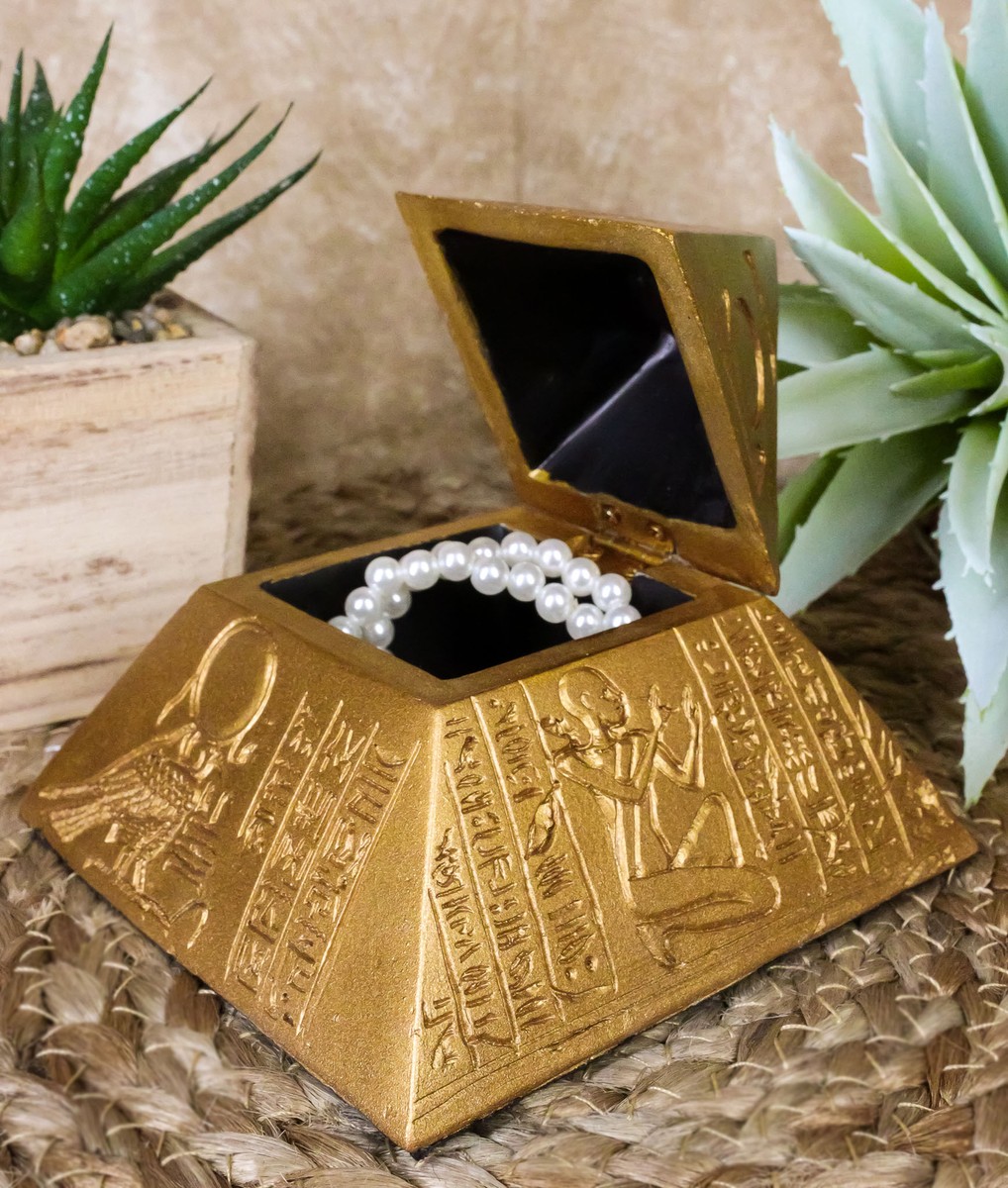 Egyptian Pyramid Jewelry Boxes Egyptian Pyramid Bronze Replica 4.5