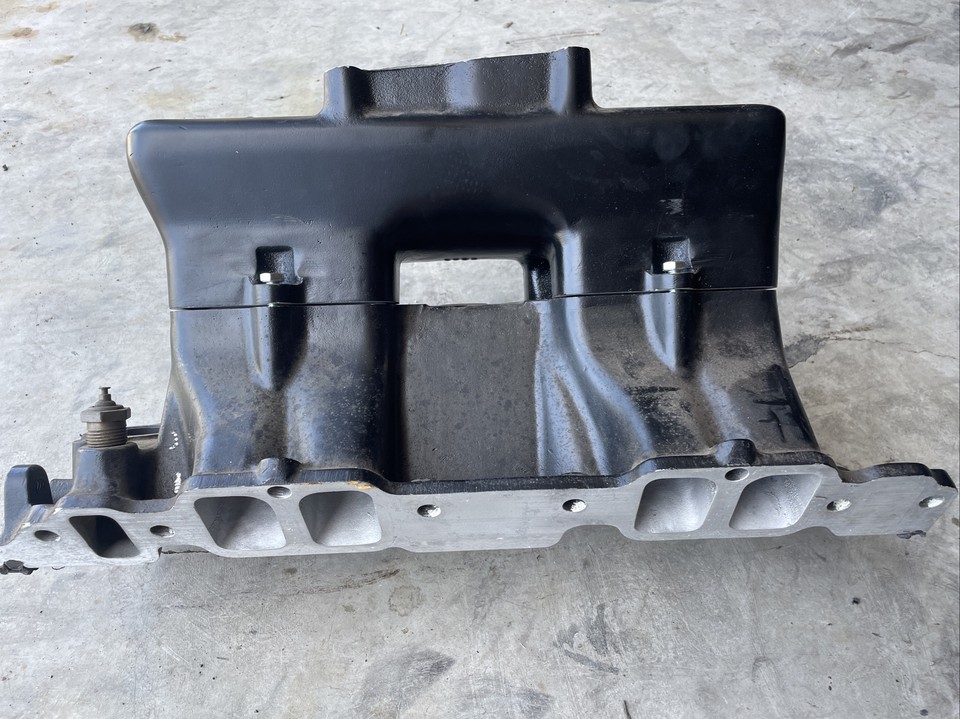 Offenhauser Turbo Thrust 360 Intake manifold Plenum Riser BBC Big Block ...