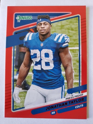 2021 Panini Donruss Photo Variation Jonathan Taylor Indianapolis Colts ...