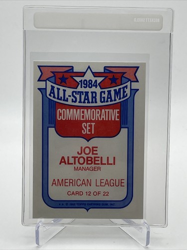 1985 Topps Glossy All-Stars Joe Altobelli Baseball Card #12 Mint FREE ...