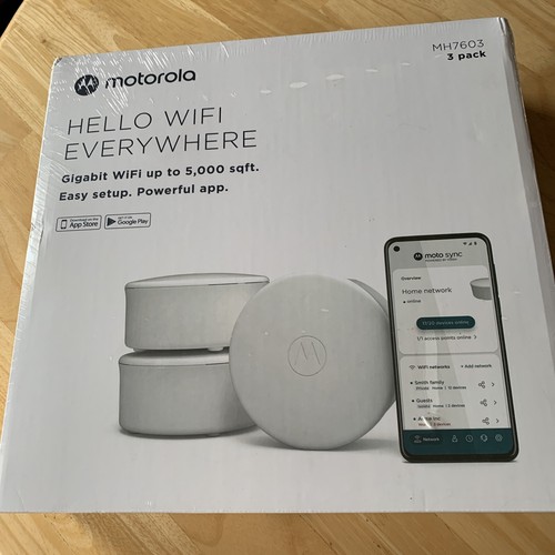 Motorola - Mesh 6 Router/Extender - MH7603 - Gigabit WiFi Covers 5000 ...