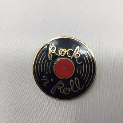 Rock and Roll LP pin/brooch | eBay