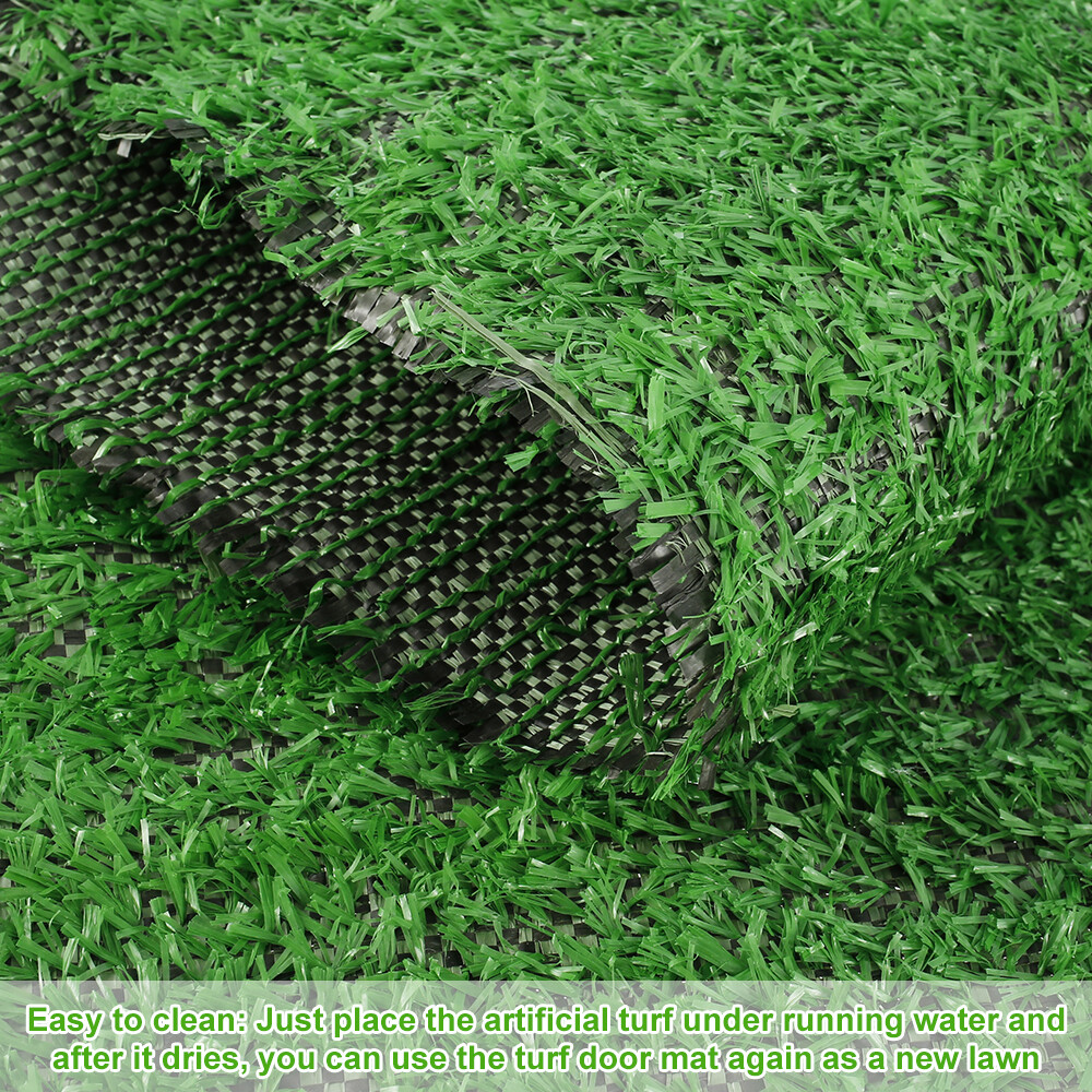 Artificial/Grass Synthetic Soft Fake Lawn Turf Plastic Garden Balcony ...