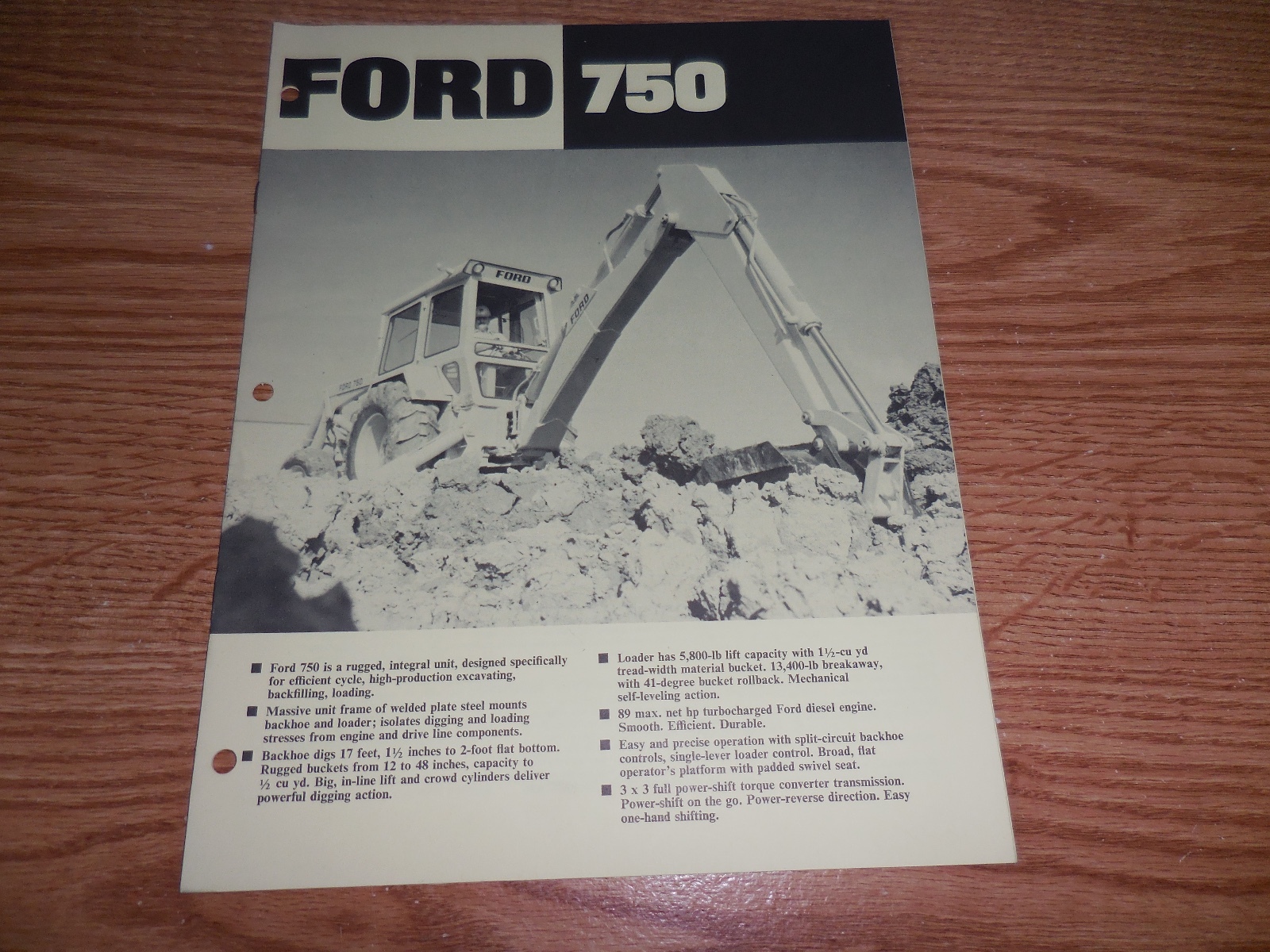 FORD 750 TRACTOR BROCHURE AD LITERATURE | eBay