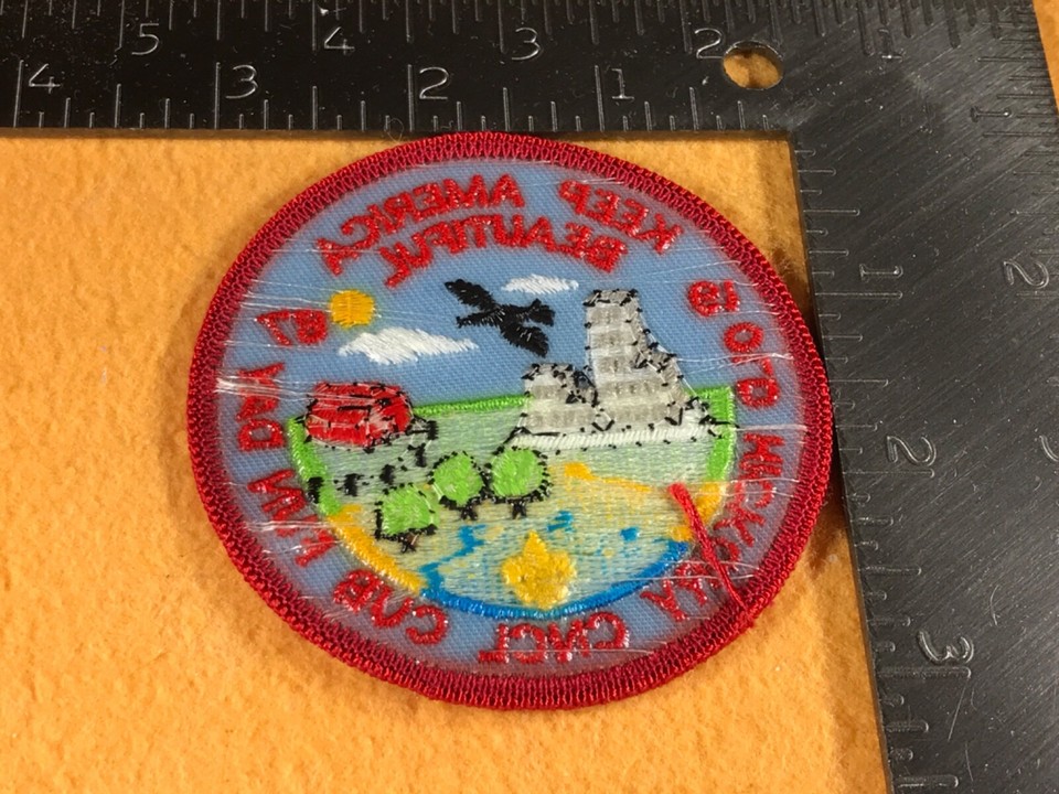 I2-58 BOY SCOUTS OF AMERICA PATCH - 1987 CUB FUN GAME OLD HICKORY ...