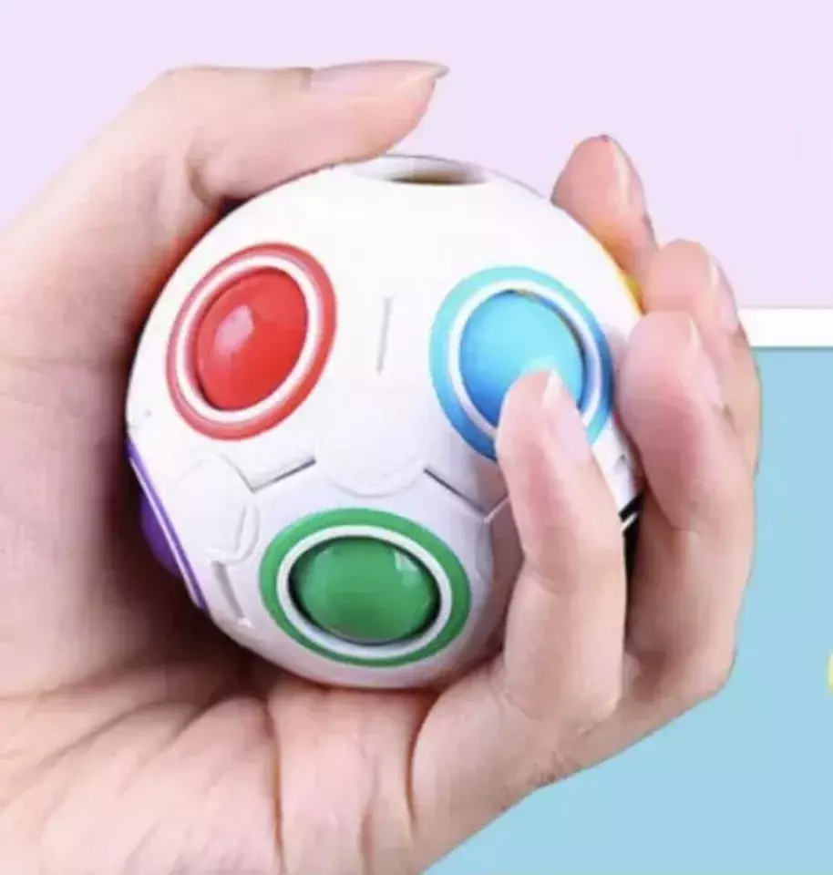 Magic Rainbow Ball Fidget Stress Relief Autism Brain Teaser Educational Gift Toy | eBay UK