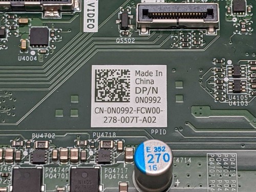 DELL PRECISION 3660 TOWER INTEL CHIPSET W580 SOCKET LGA1200 MOTHERBOARD ...