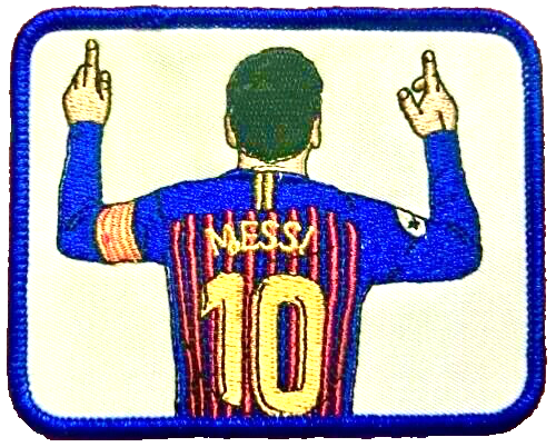 FABULOUS LIONEL MESSI #10 F.C. BARCELONA EMBROIDERED IRON-ON PATCH ...