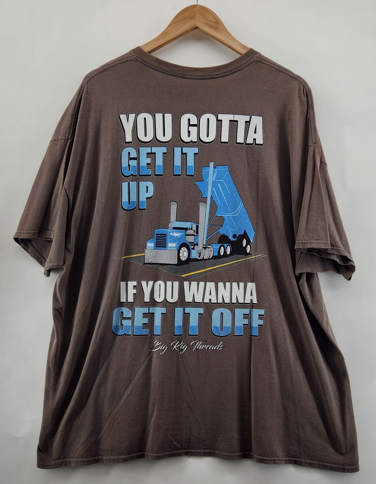 Trucking Vintage Big Rig Threads 1990s Trucker Gray C… - Gem