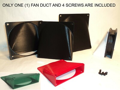 80mm 92mm 120mm 140mm RIGHT ANGLE Computer FAN DUCT Case Fan Shroud ...