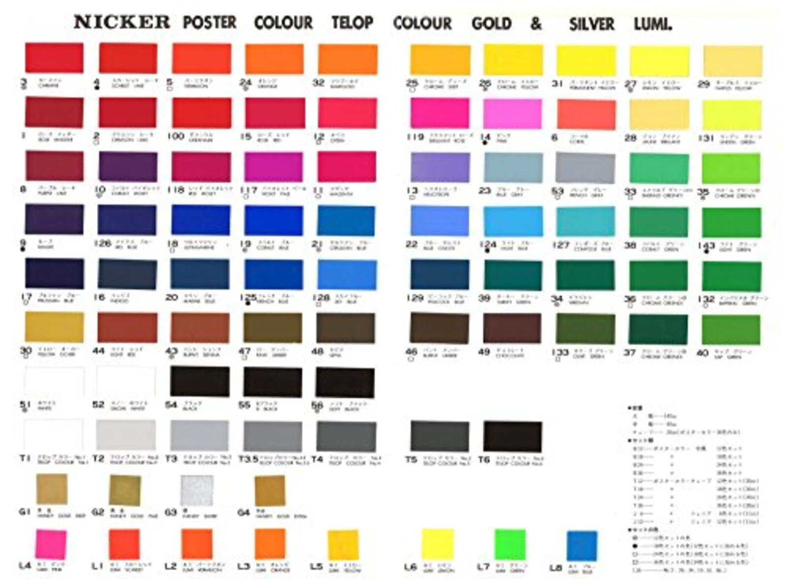 Nicker Watercolors Poster Color 36c Set 20ml No.6 for sale online | eBay