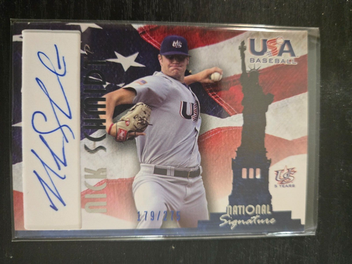 2007 USA Baseball National Signature Blue Ink #D /275 Nick Schmidt #A ...